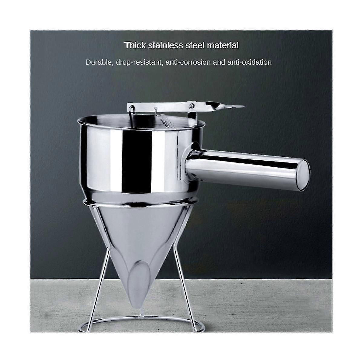 Pancake Batter Dispenser, Multi- Stainless Steel Funnel Cake Dispenser ...