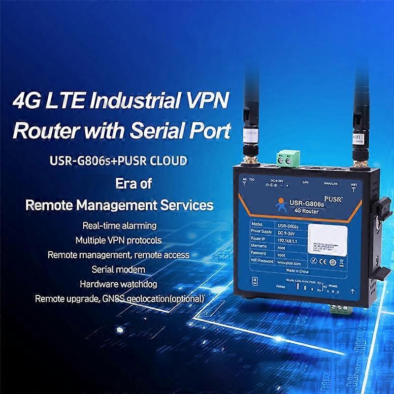 Industrial 4G LTE Router -G806S IoT Device Serial Port LAN To 4G WiFi ...