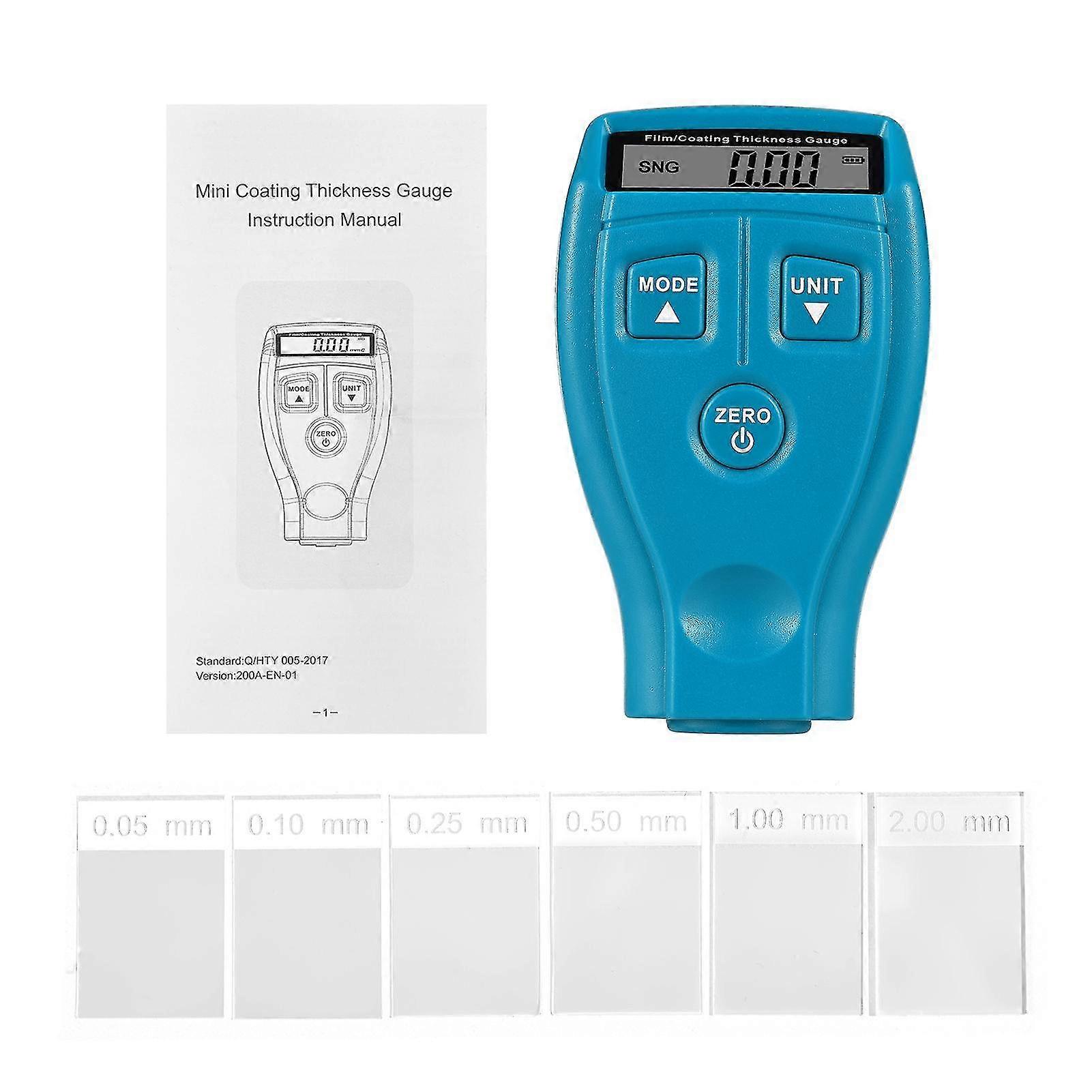 Coating Thickness Gauge LCD Digital Paint Thickness Probe Tester Car ...