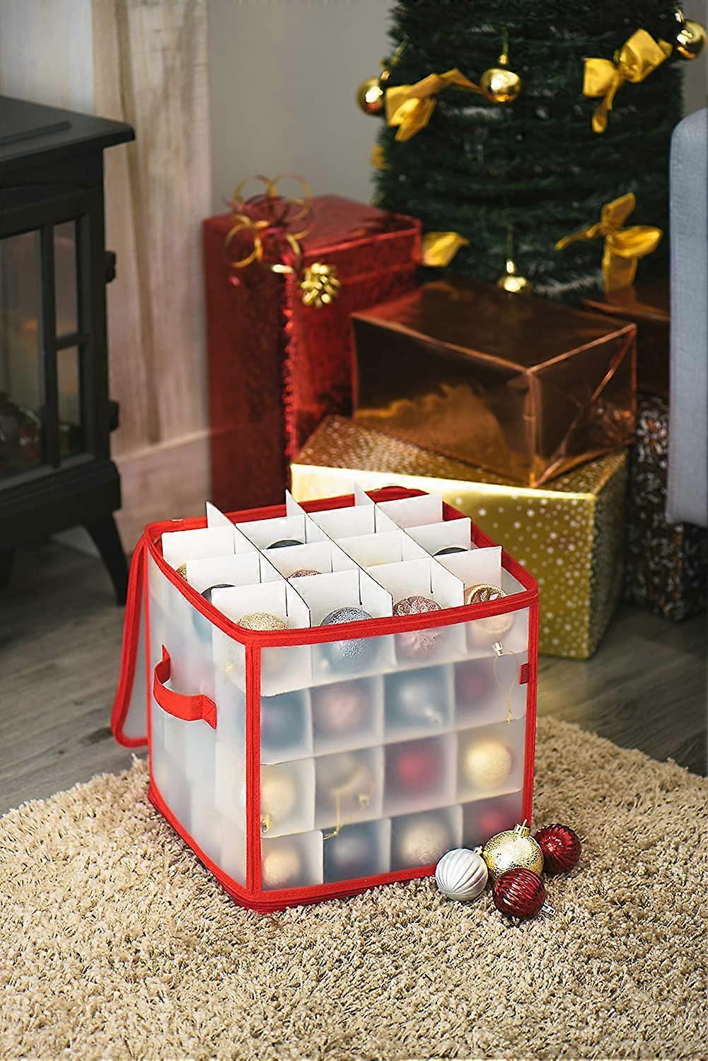 Christmas Tree 64 Baubles Storage Bag Box | Fruugo UK
