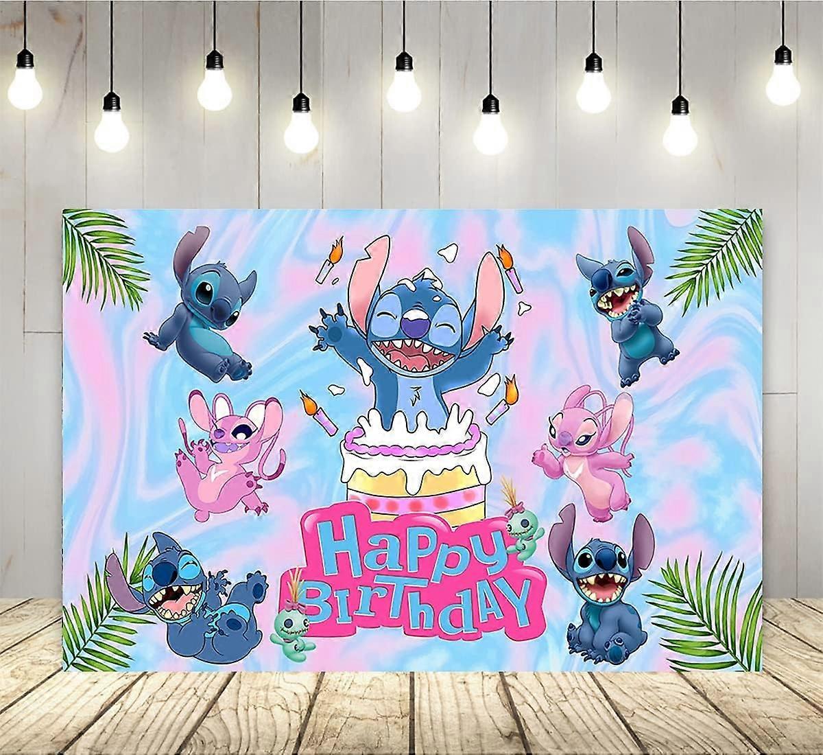 Summer Hawaiian Aloha Backdrop for Lilo and Stitch Theme Birthday Party ...