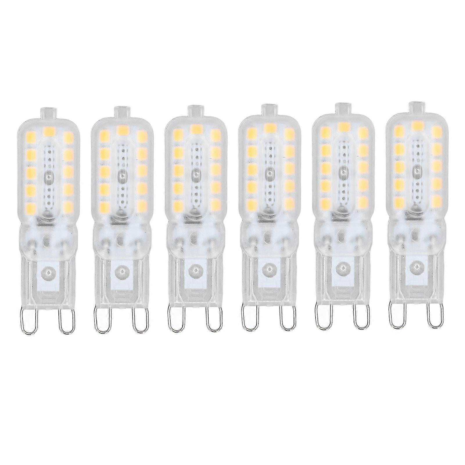 6-Pack G9 LED Bulb 5W Dimmable 22-LED Natural White Light Bulb with ...
