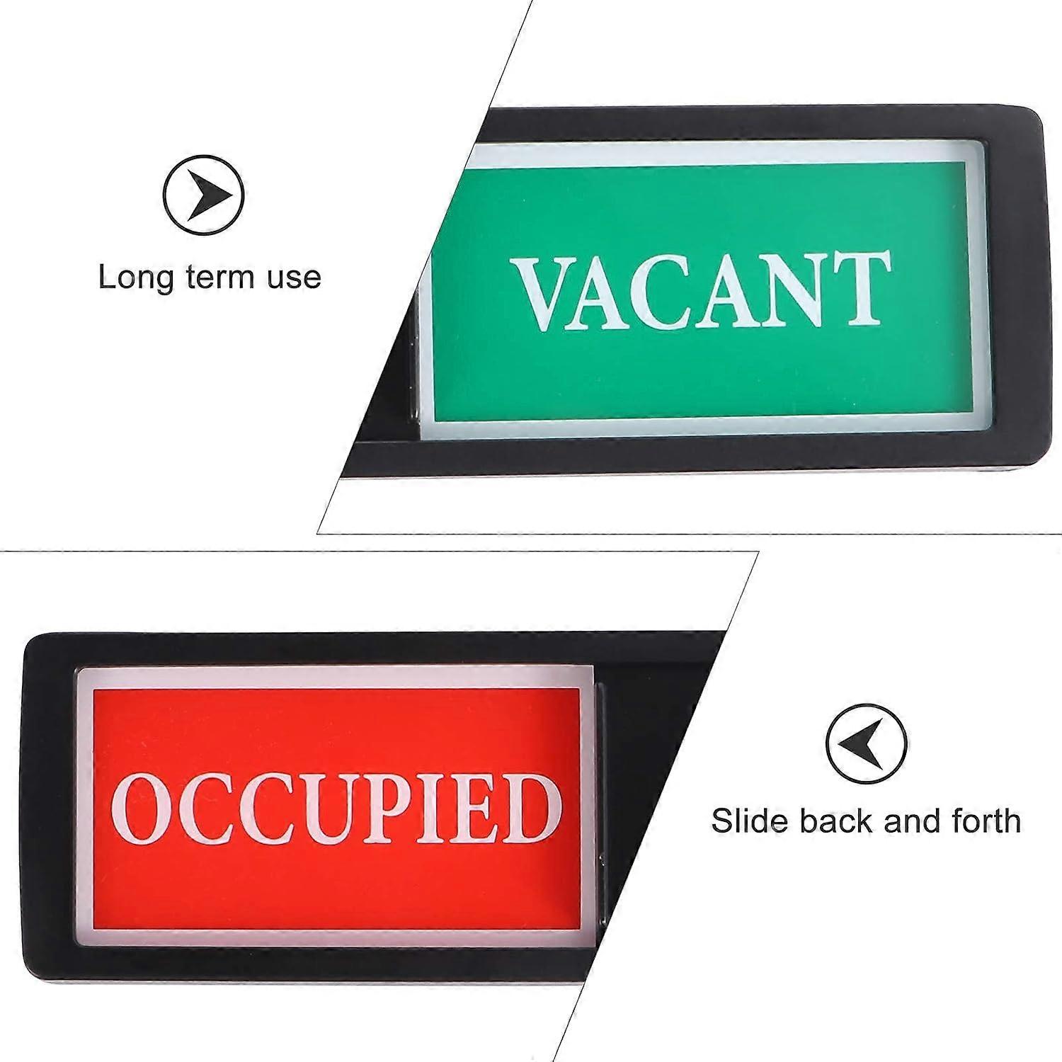Black)Vacant Busy Sign Sliding Door Sign Do Not Disturb Restroom Sign ...