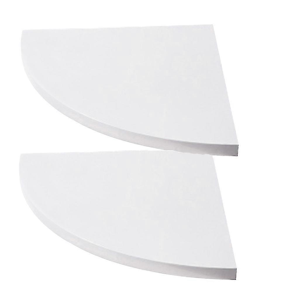 3pcs Wall Corner Shelves Triangle Fan Shape Storage Racks Wall-mounted ...