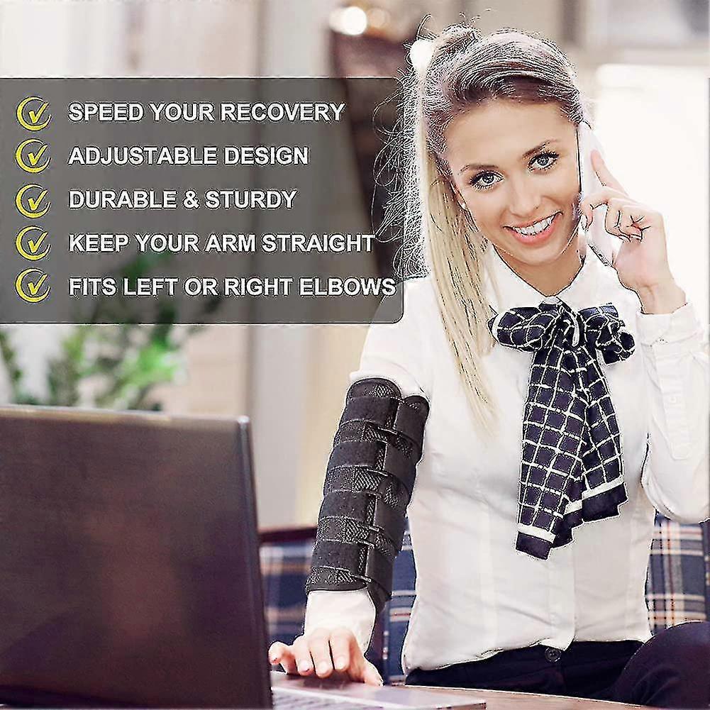 Elbow Brace Splint, Adult Arm Elbow Immobilizer, Adjustable Elbow ...