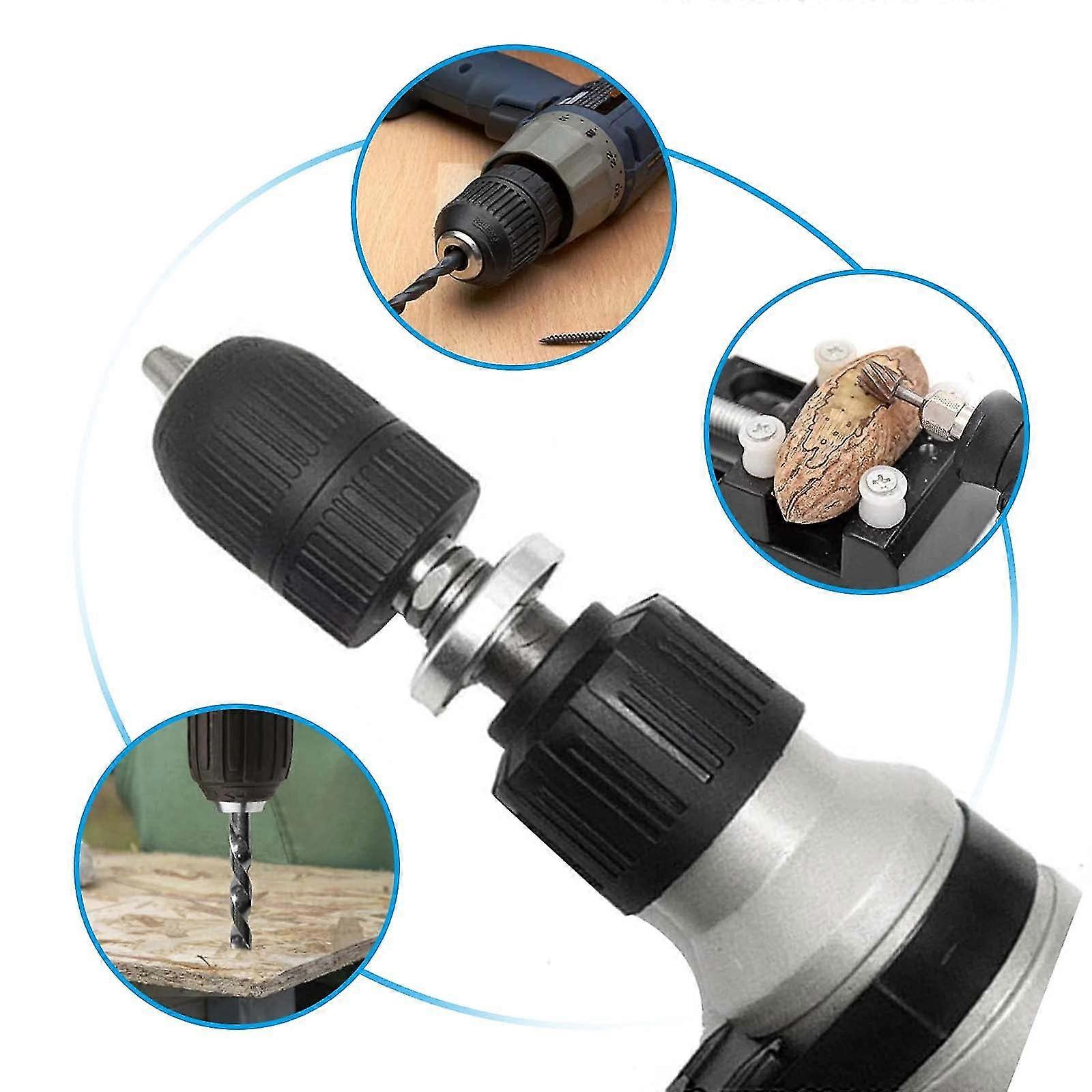 2-13mm Keyless Drill Chuck with 1/2' SDS Adapter Heavy Duty and ...