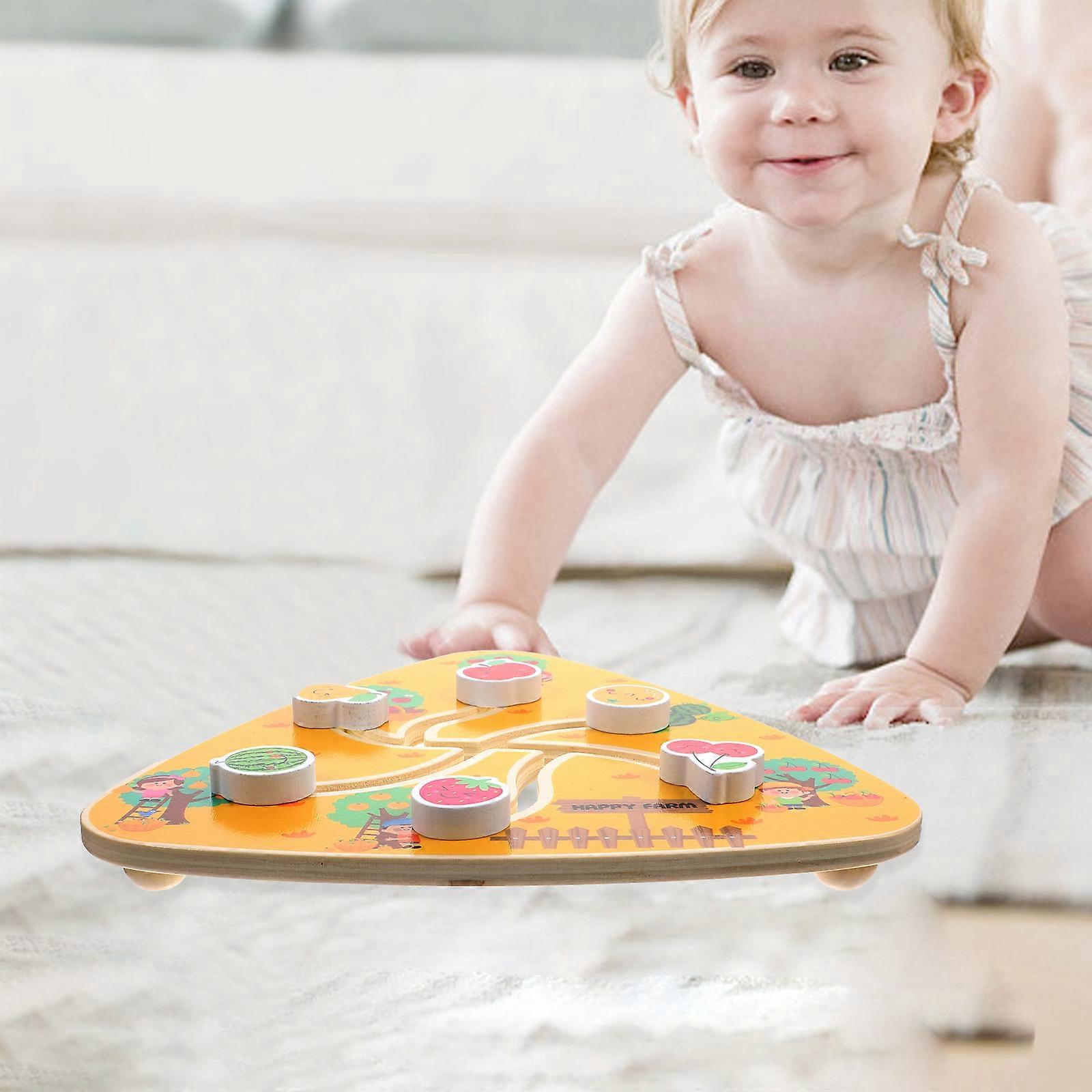 Cartoon Maze Game Board Toy Toddlers Toy Wooden Maze Board Game Toy ...