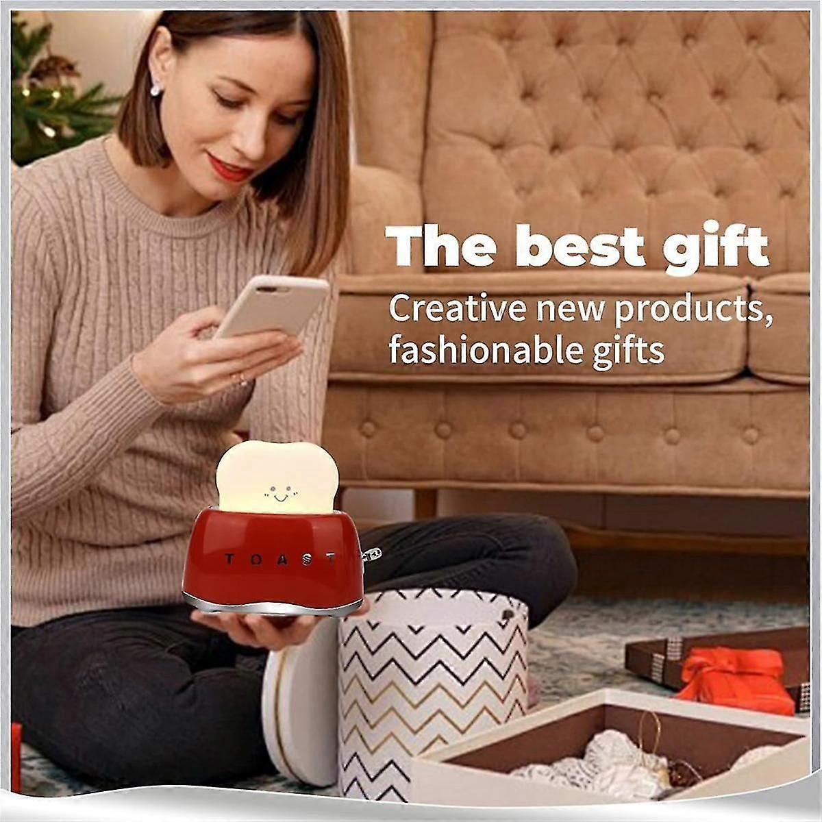 Retro Decor Toaster Lamp,retro Toaster Shape Desk Decoration Gifts For ...