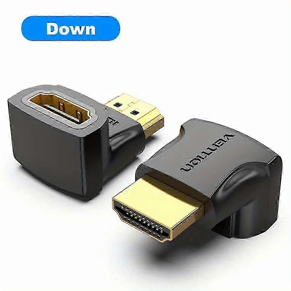 2pcs Vention HDTV Adapter 2.0 270 90 Degree Right Angle Male To Female ...
