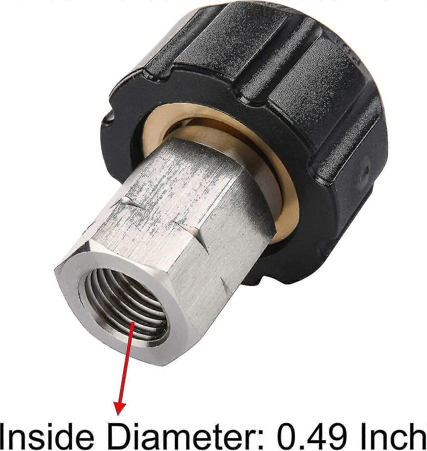 High-Pressure M22 to 1/4" NPT Female Adapter 5000 PSI for Europe ...