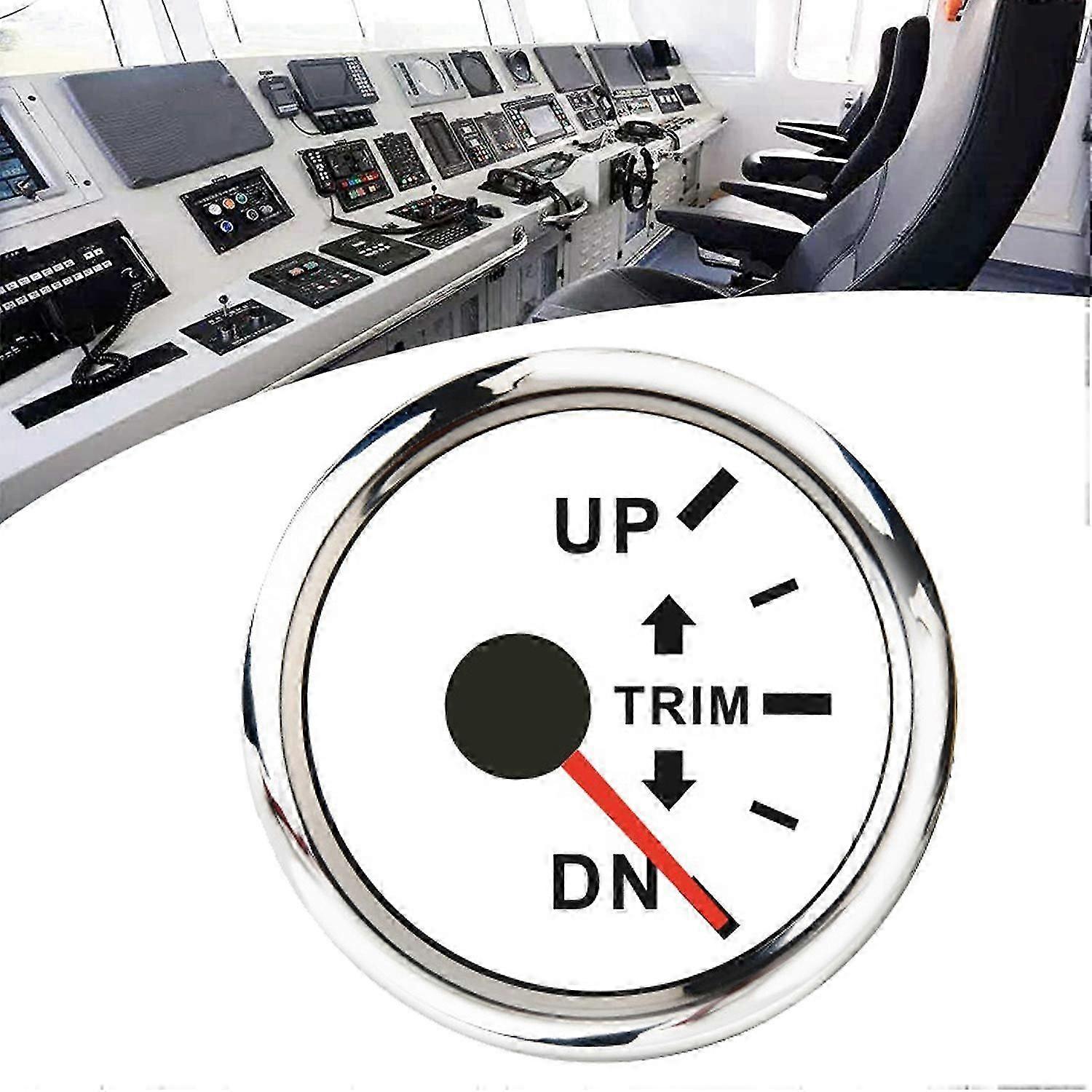 52mm Digital Marine Trim Gauge Universal Balance Signal Trim Meter ...
