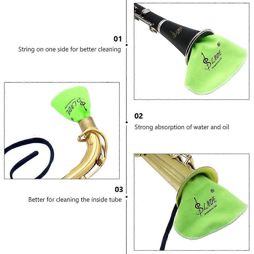 2pcs Musical Instruments Cleaning Cloth Clarinet Piccolo Saxophone ...