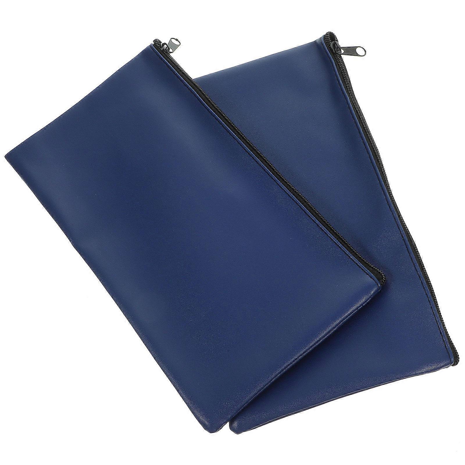 Zipper Money Bags Bill Storage Bags Pu Leather For Daily Life Men Women ...