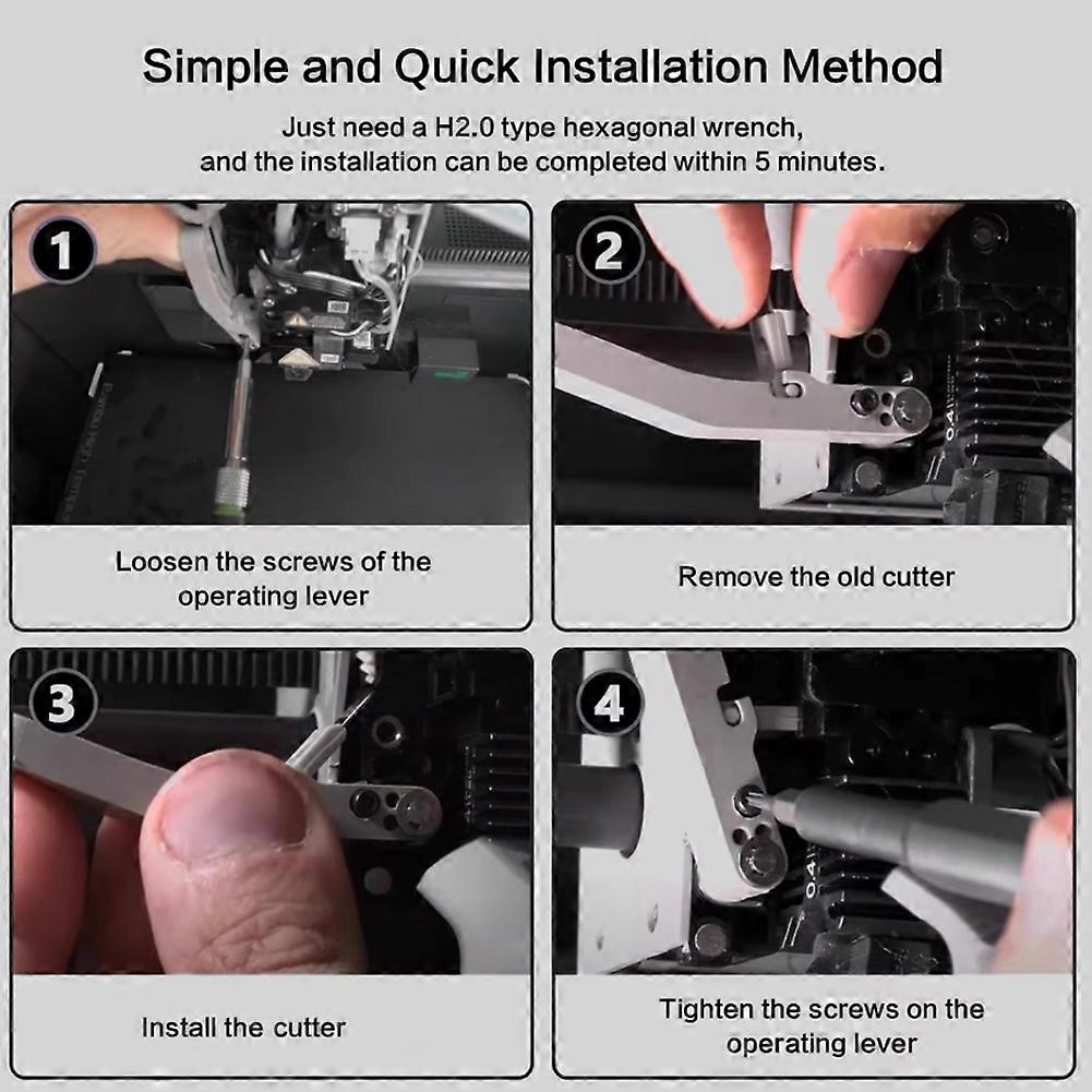 Filament Cutter for Bambu Lab X1, X1C, P1S, P1P, A1, A1 Mini Filament ...