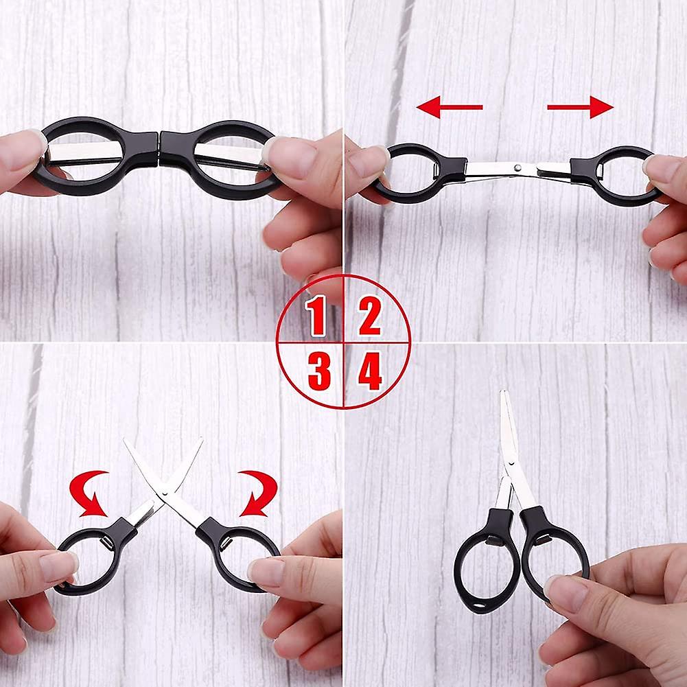 Portable Travel Scissors,Mini Folding Scissors Cutter,Mini Glasses ...