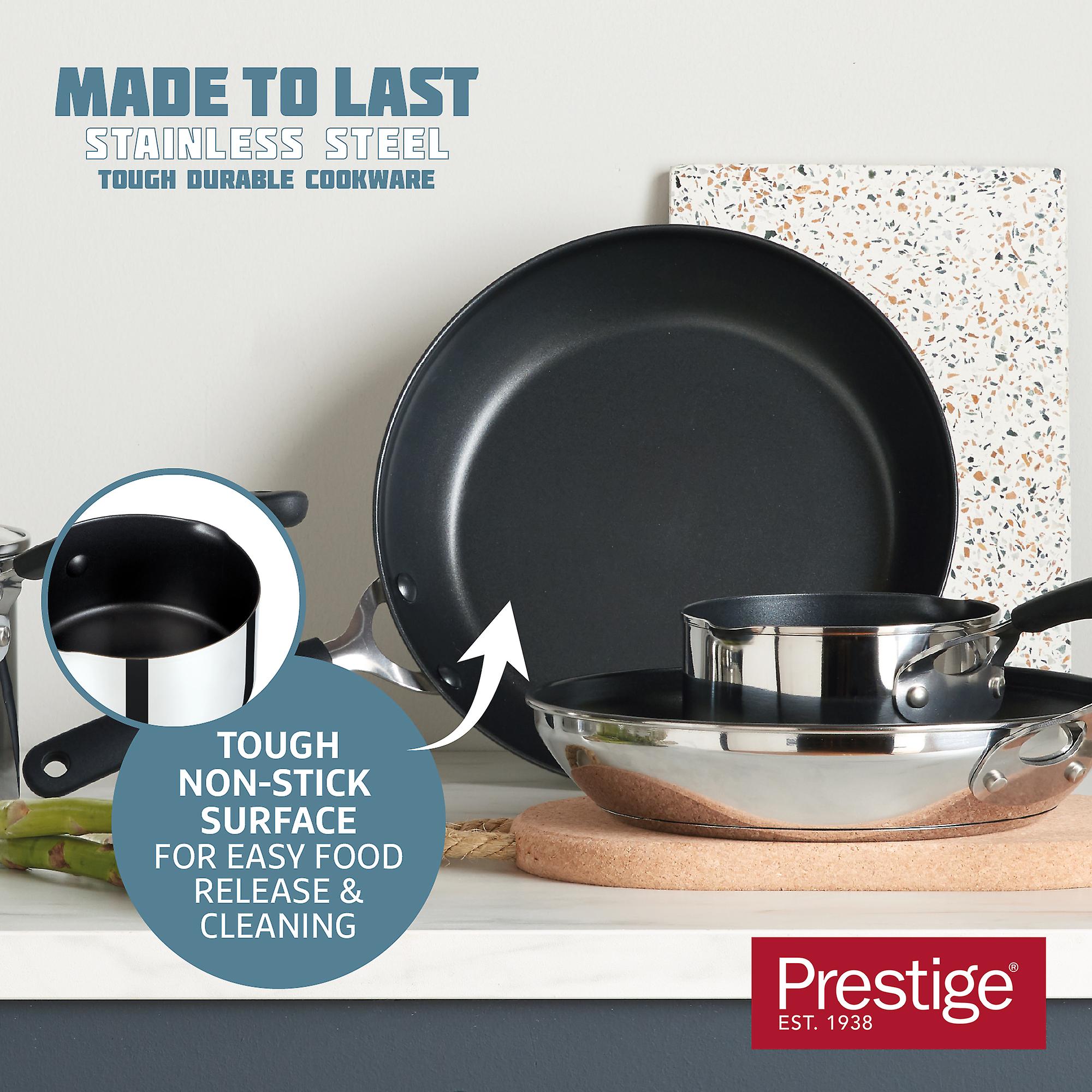 Prestige Made to Last Cookware Set with Soft Grip Silicone Handles ...