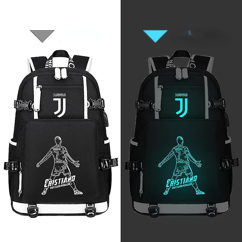 Cristiano Ronaldo Football Star Printed Backpack Schoolbag And Travel ...
