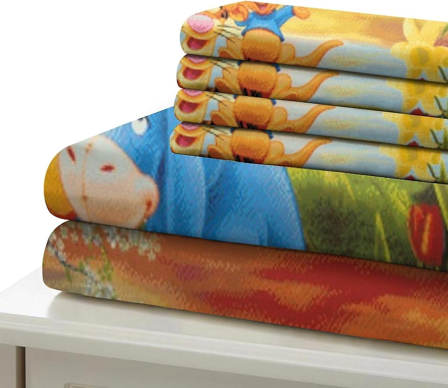 HOUKIG Soft Duvet Cover Set, Design Winnie The Pooh, Printed Duvet ...