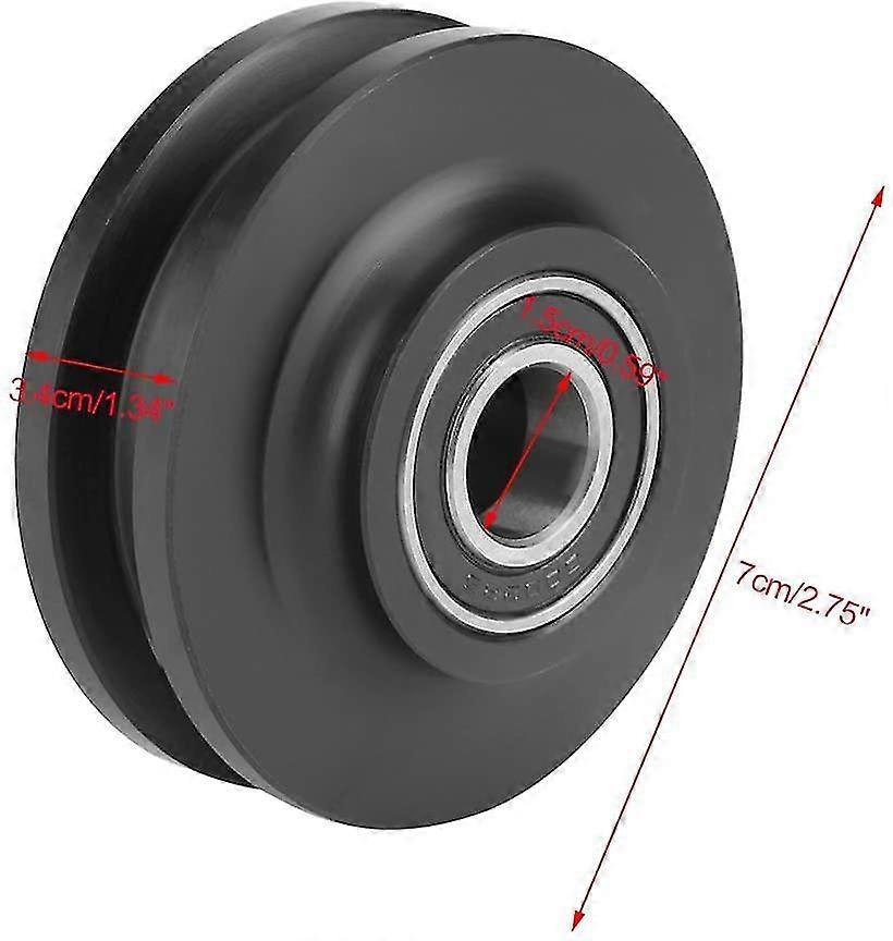 2pcs Wheel Sliding Door Sliding Door Pulley For American Barn Door ...