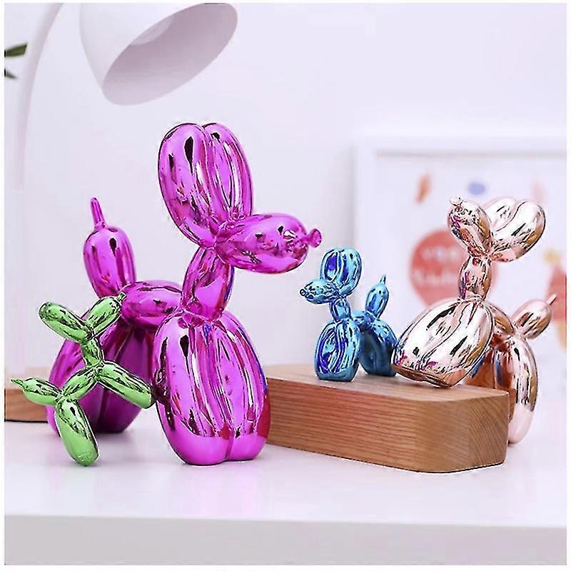 Gyfdym Balloon Dog Shape Sculpture Ornament Resin Balloon Dog Resin ...