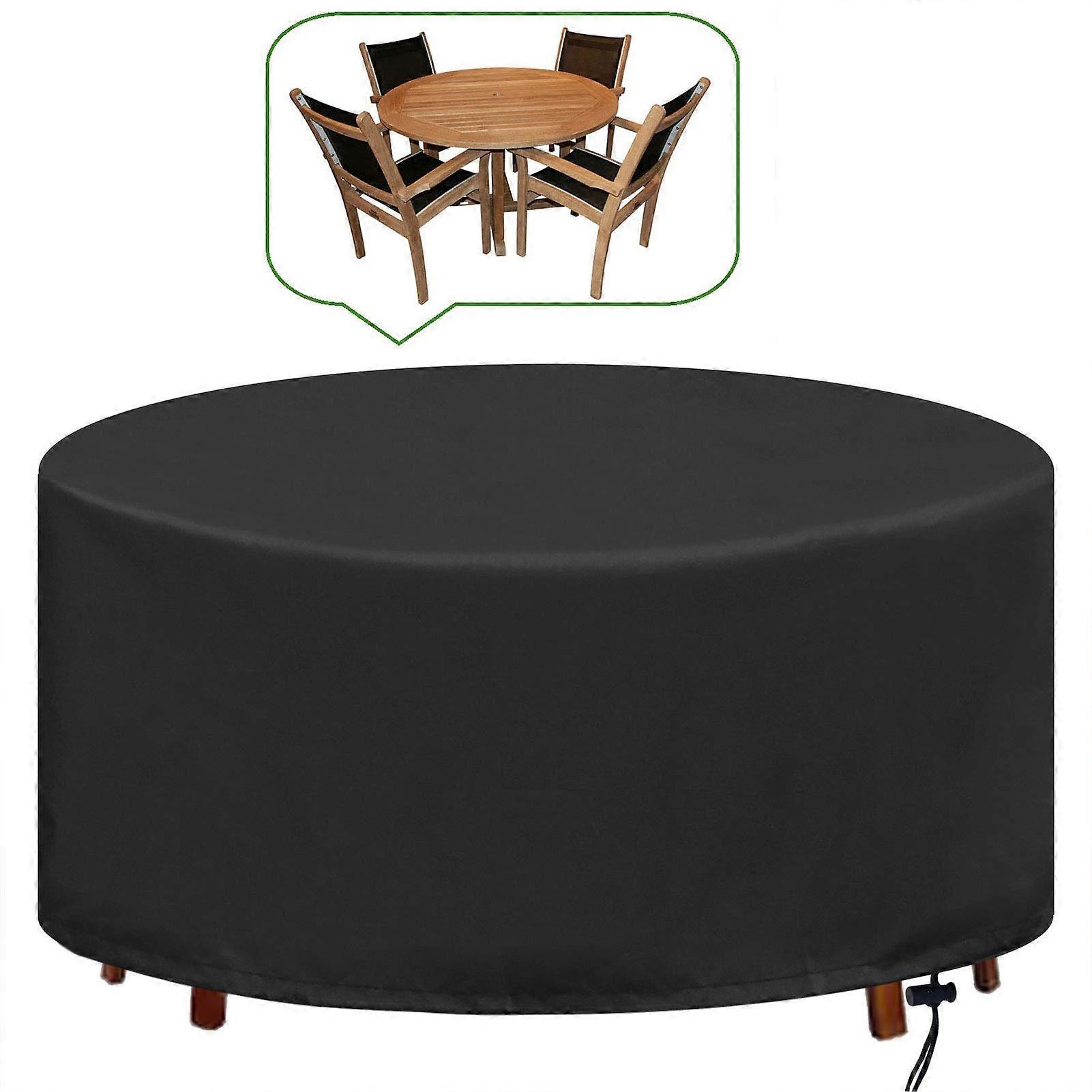 Round Outdoor Table Cover, Waterproof Patio Furniture Covers | Fruugo UK