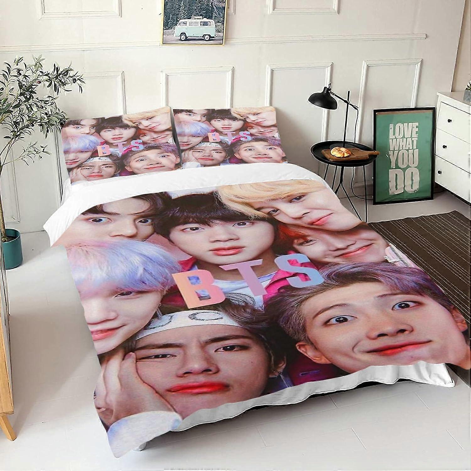 BTS Bangtan Boys Bedding Set, for Teenagers, BTS Bangtan Boys, 3D Print ...