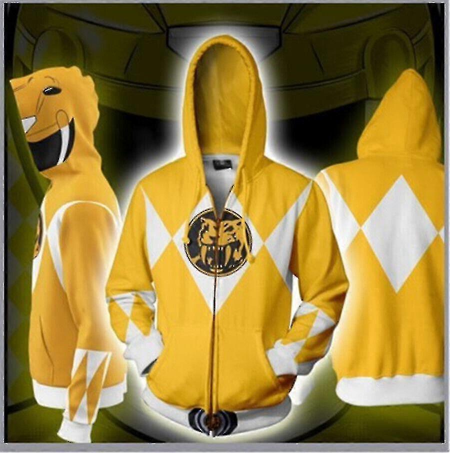 Power Rangers Sweatshirt Zip Jacket 3d Printed Hooded Sweater Cosplay ...