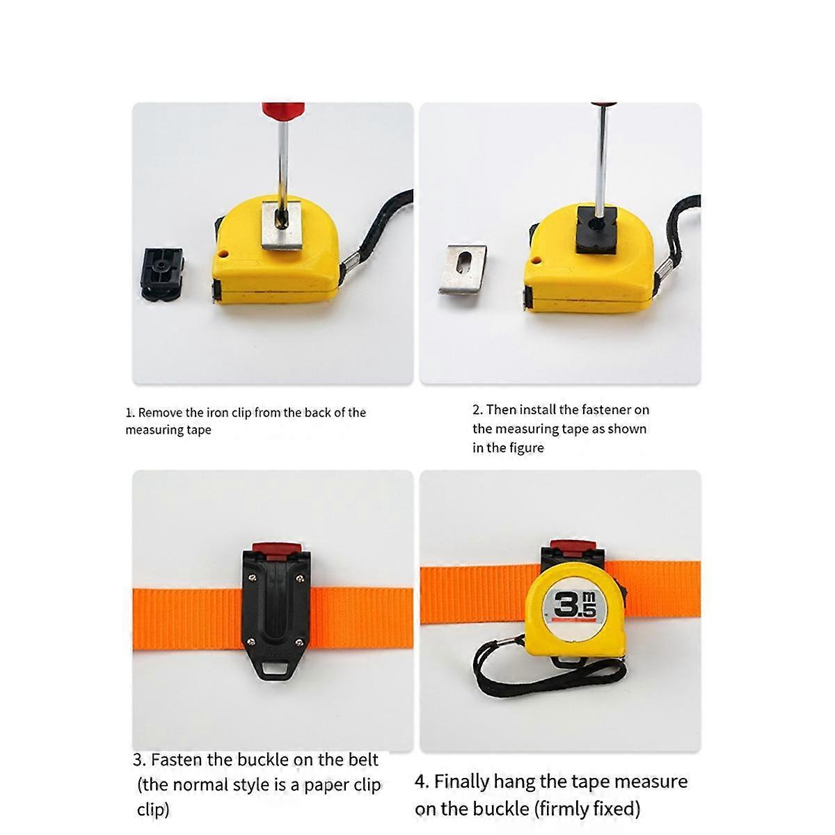 Tape Measure Rack Tape Automatic Buckle Measure Thickened Belt Clip ...