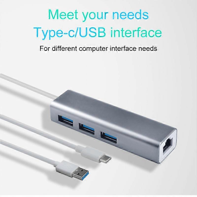 RYRA USB C Ethernet USB 3.0 2.0 To RJ45 Hub 10/100/1000Mbps Ethernet ...