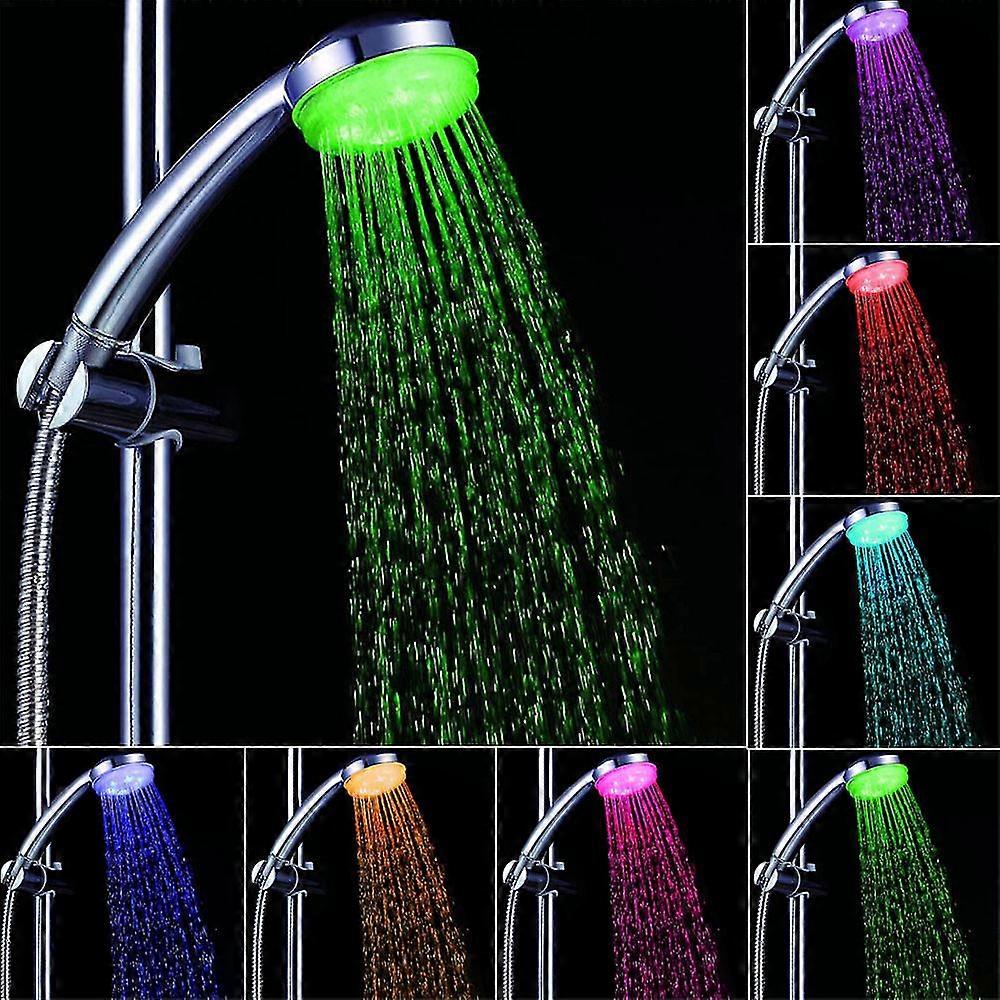Colorful Head Home Bathroom 7 Colors Changing Led Shower Faucet Water ...