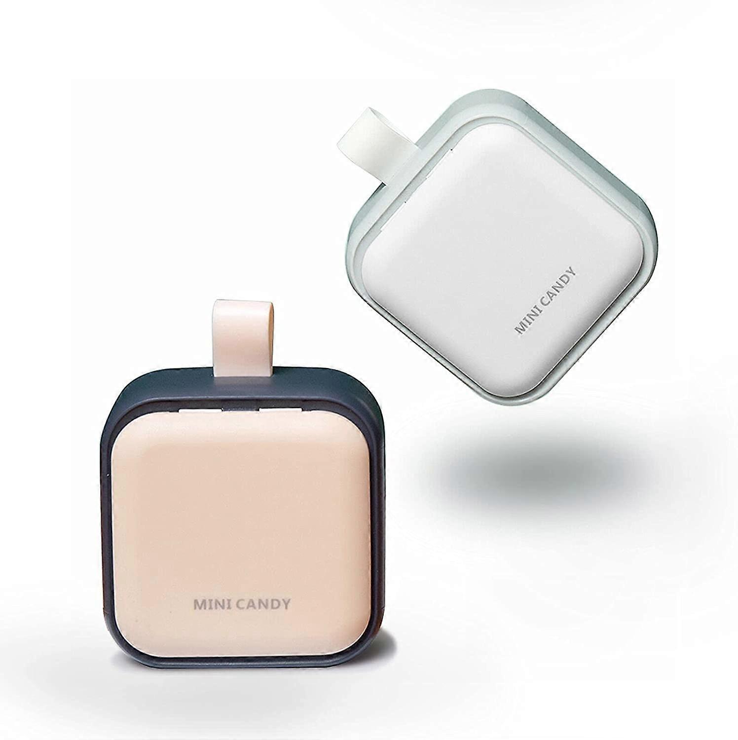 Small Pill Case, Cute Pill Box - 2 Pack Travel Daily Pill Organizer ...