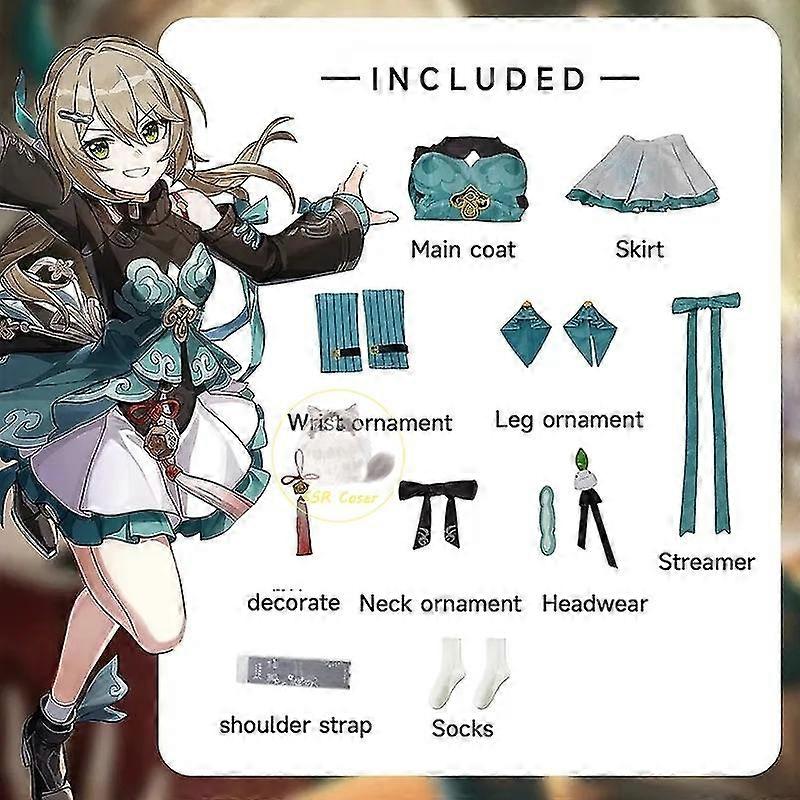 Game Honkai Star Rail Cosplay Costume Qingque Cosplay Uniform Qingque ...
