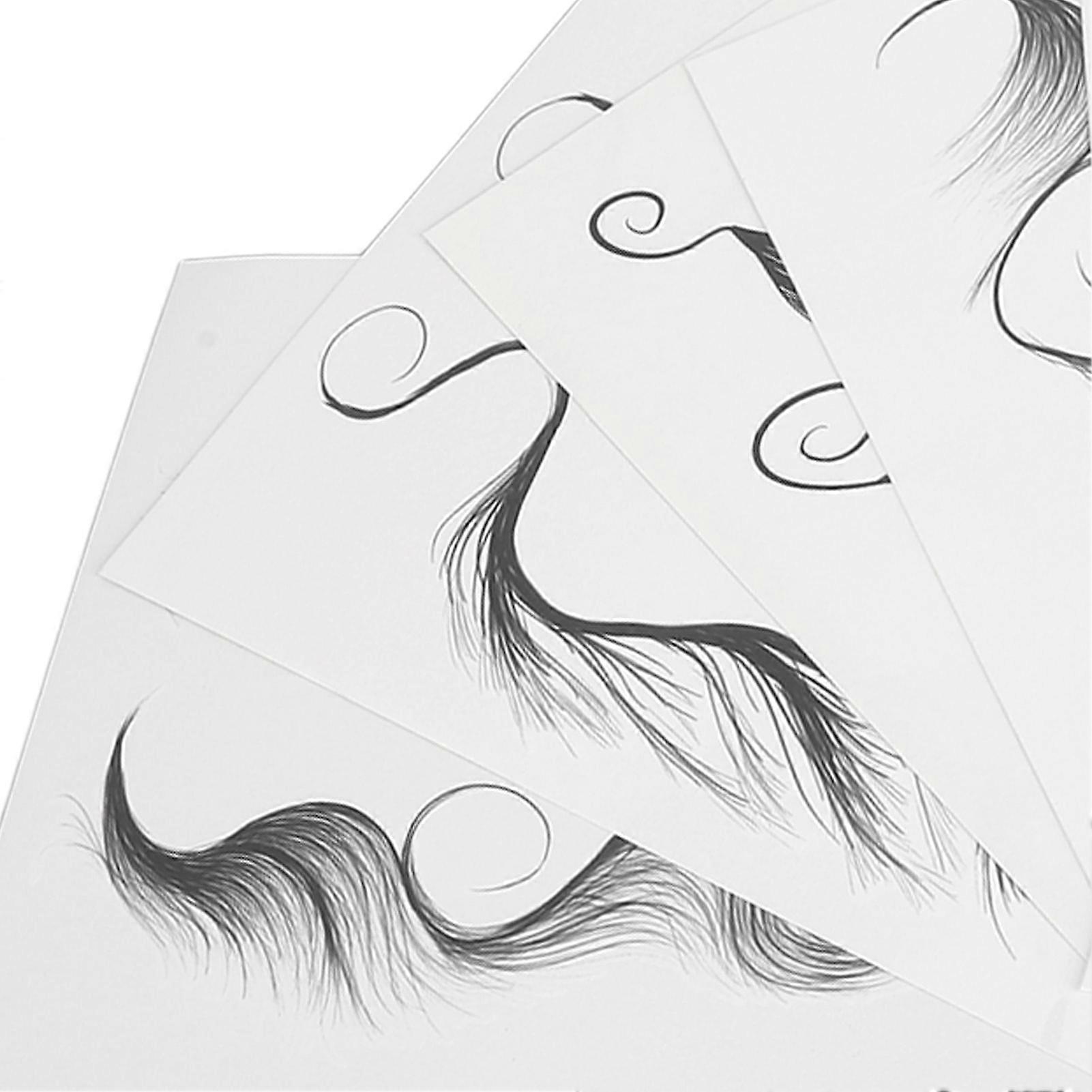6 Sheets Fluff Baby Hair Hairline Sticker Life Like Curly Hair Edges ...
