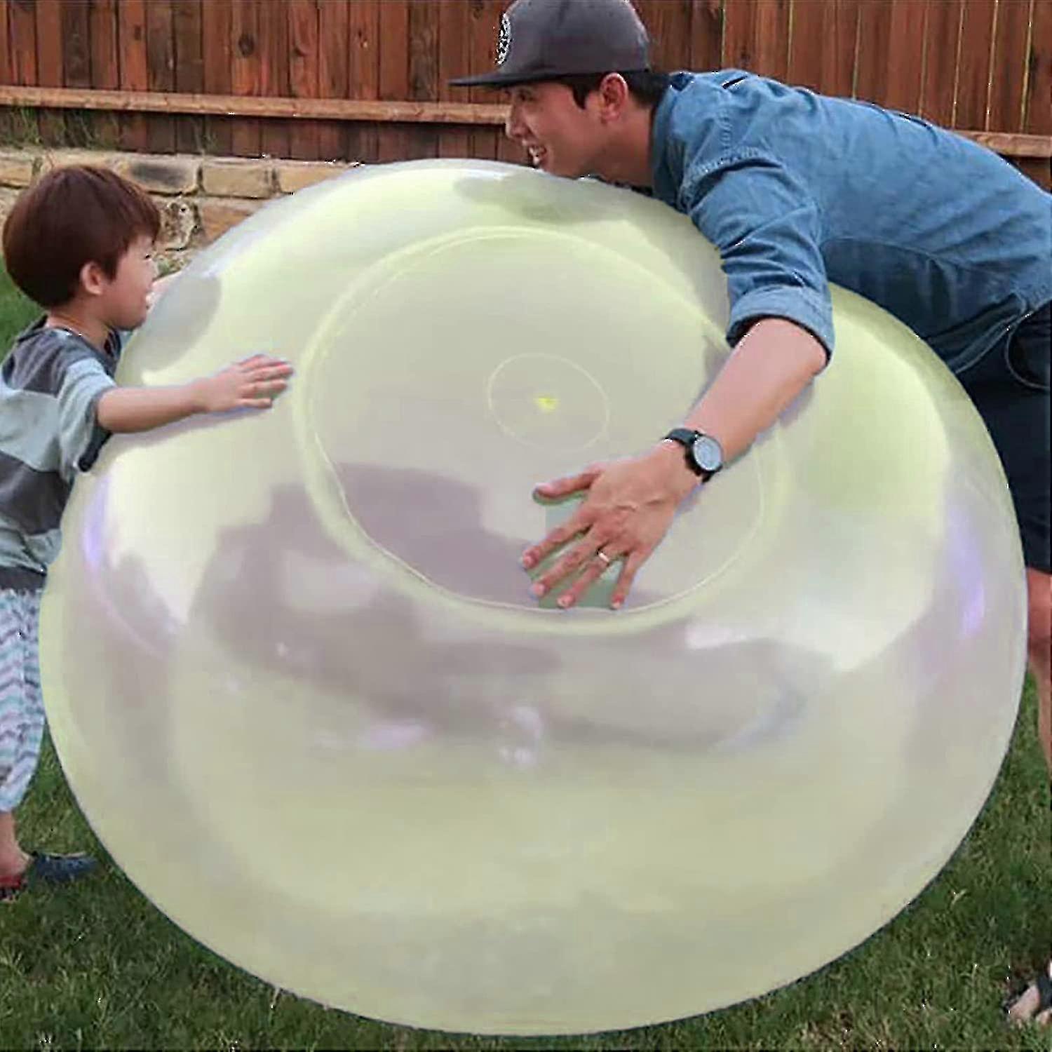 2pcs Kids Bubble Ball Toy Giant Inflatable Water Beach Rubber Ball ...