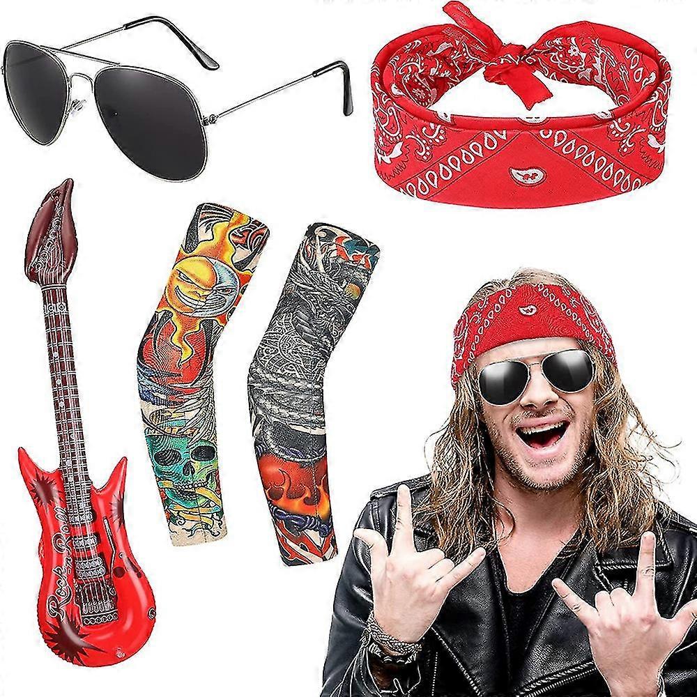 1980's Metal Rocker Rockstar Rock N Roll Costume 70s 80s Party ...