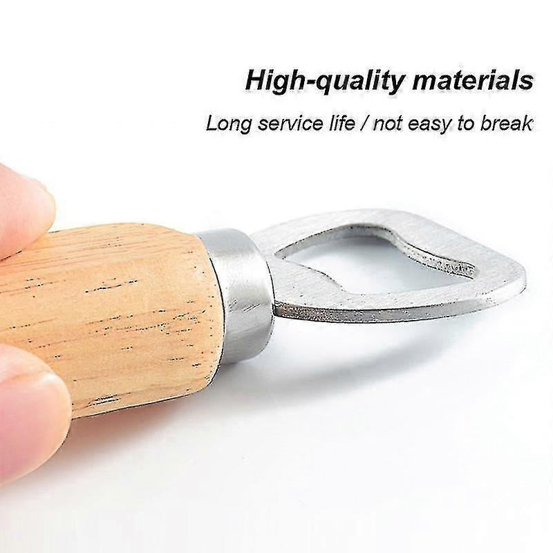 Bottle Openers 10pcs Wooden Handle Beer Bottle Opener Wine Beer Soda ...