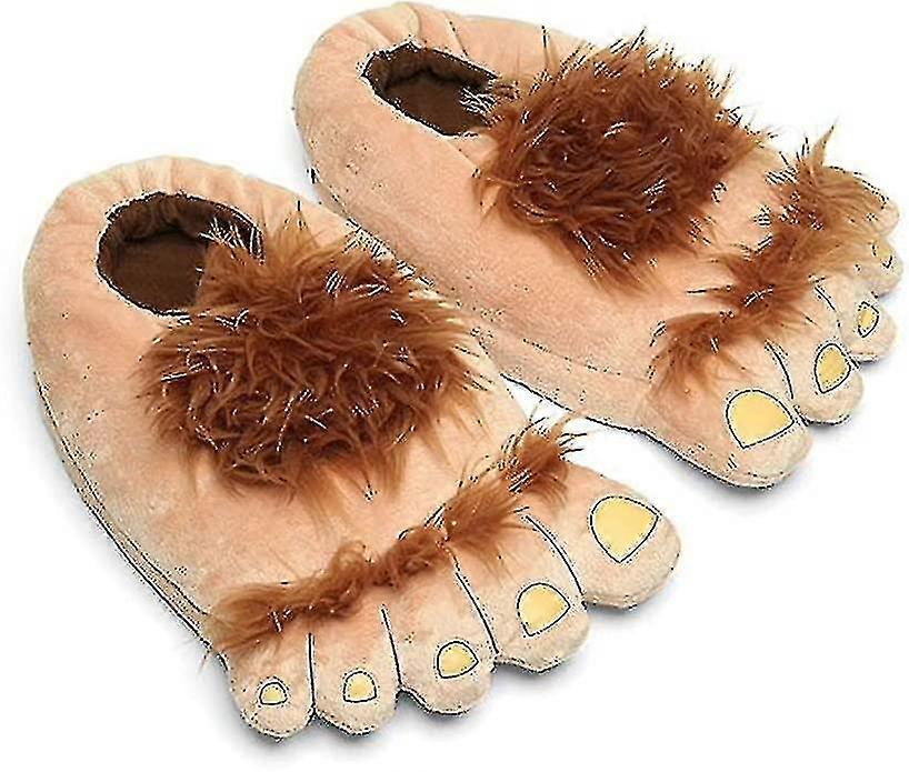 Luxurious Unisex Adult Hobbit Feet Slippers Halfling Plush Slippers ...