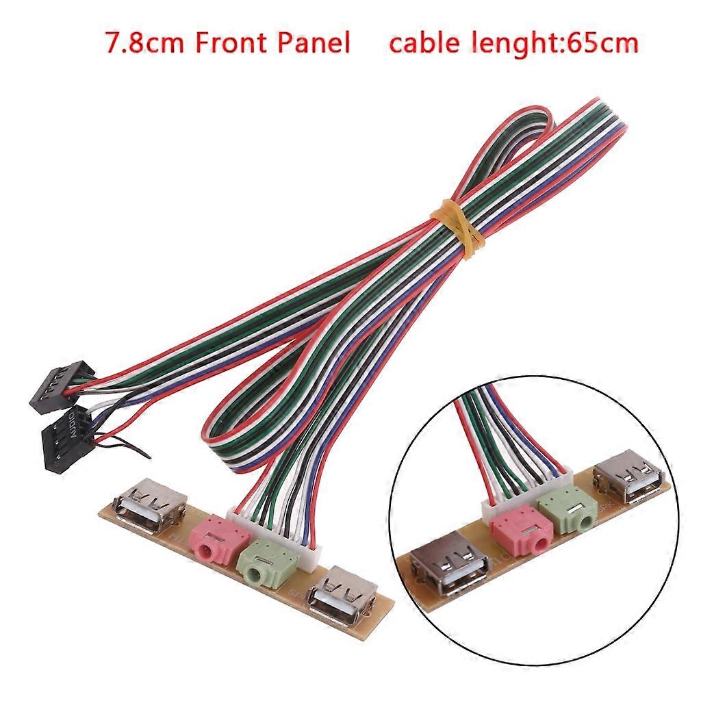 7.8CM PC Computer Cable & ConnectorCase Front Panel USB/ Audio Front ...