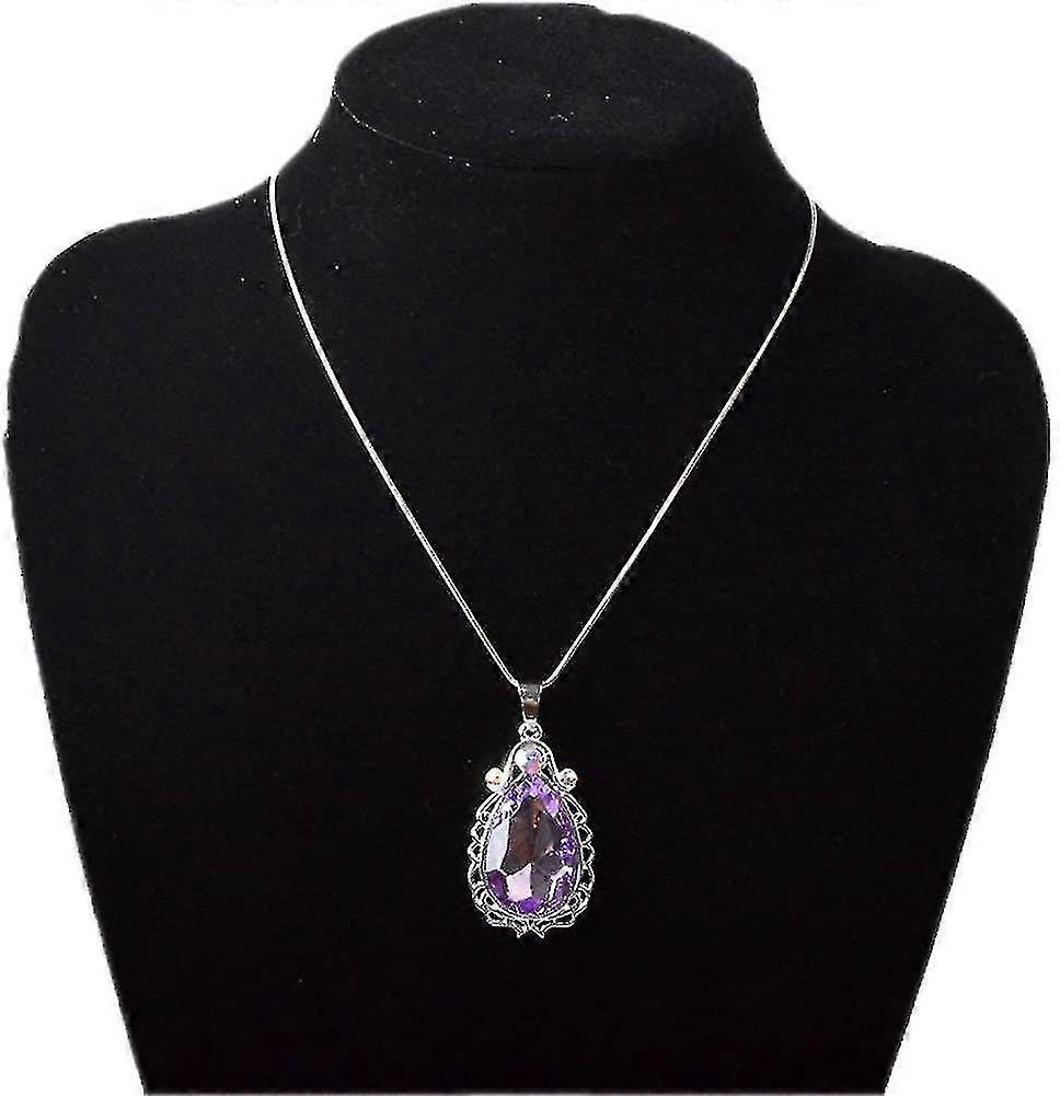 Sofia Princess Costumes Jewelry For Little Girls - Teardrop Amethyst Pendant Necklace Amulet ...