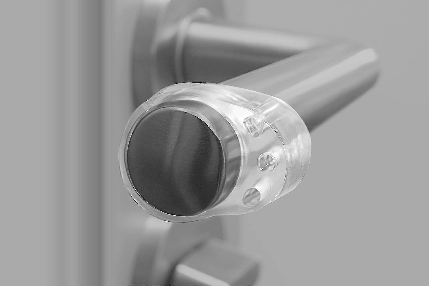 Door Handle Protection - Set Of 6 Transparent Door Handle Protectors ...