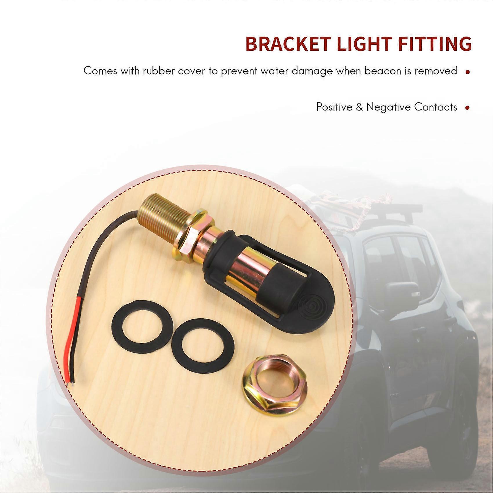 Rotating Flashing Beacon Flexible DIN Rod Tractor Mounting Bracket ...