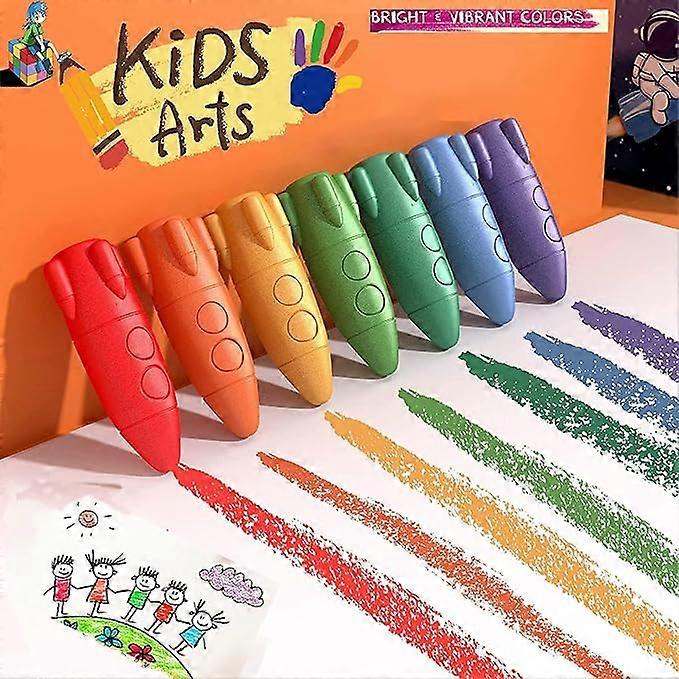 Multi Color Space Rocket Crayons, Non Toxic Crayons for Kids, Easy Grip ...