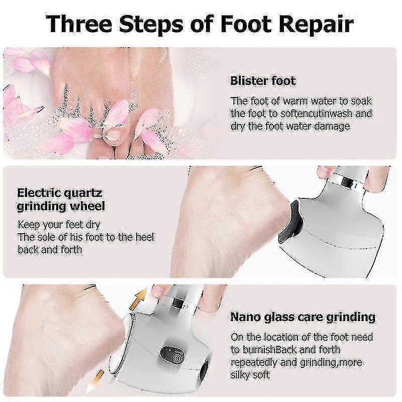 Electric Foot Grinder Pedicure Remove Dead Skin Foot Grinder | Fruugo UK