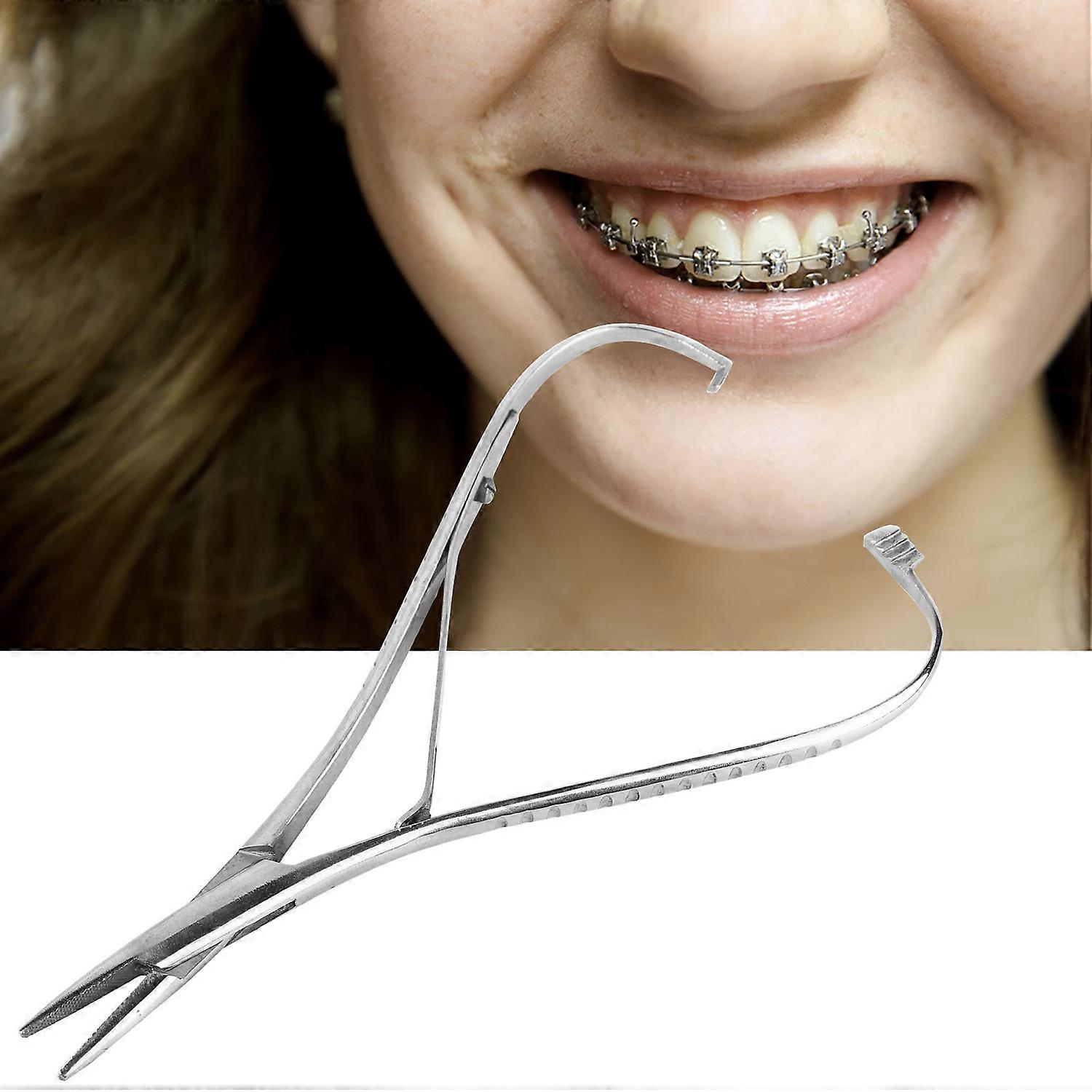 Dental Needle Holder Forceps Orthodontic Plier Narrow Tip Pliers ...