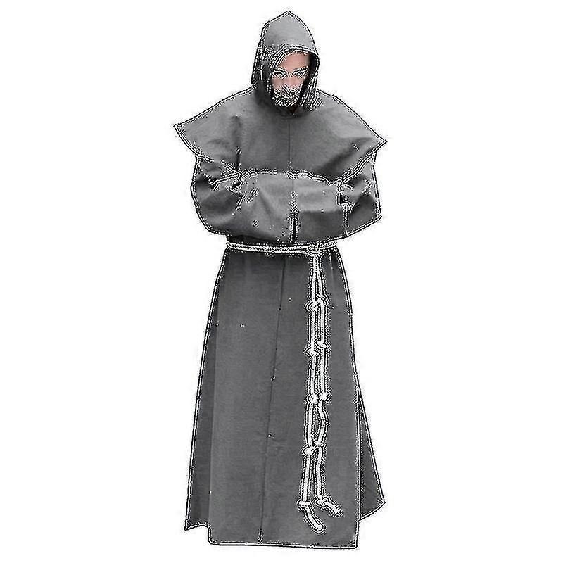 S-5xl Renaissance Monk Clergy Habit Scapular Friar Costume Religious ...