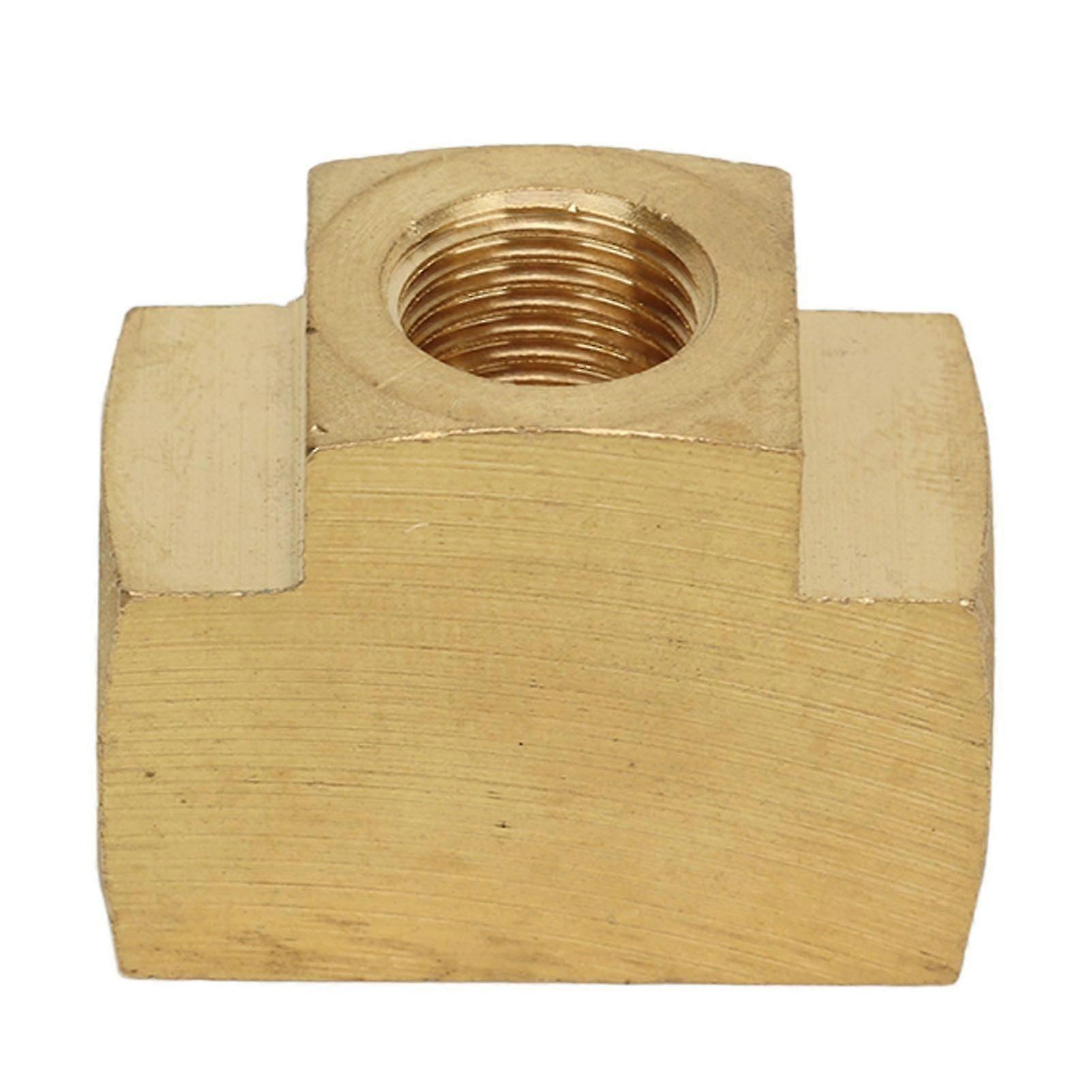 8mm Female T Fitting Brass 1/8in Thread 3 Way Pipe Connector for Air ...