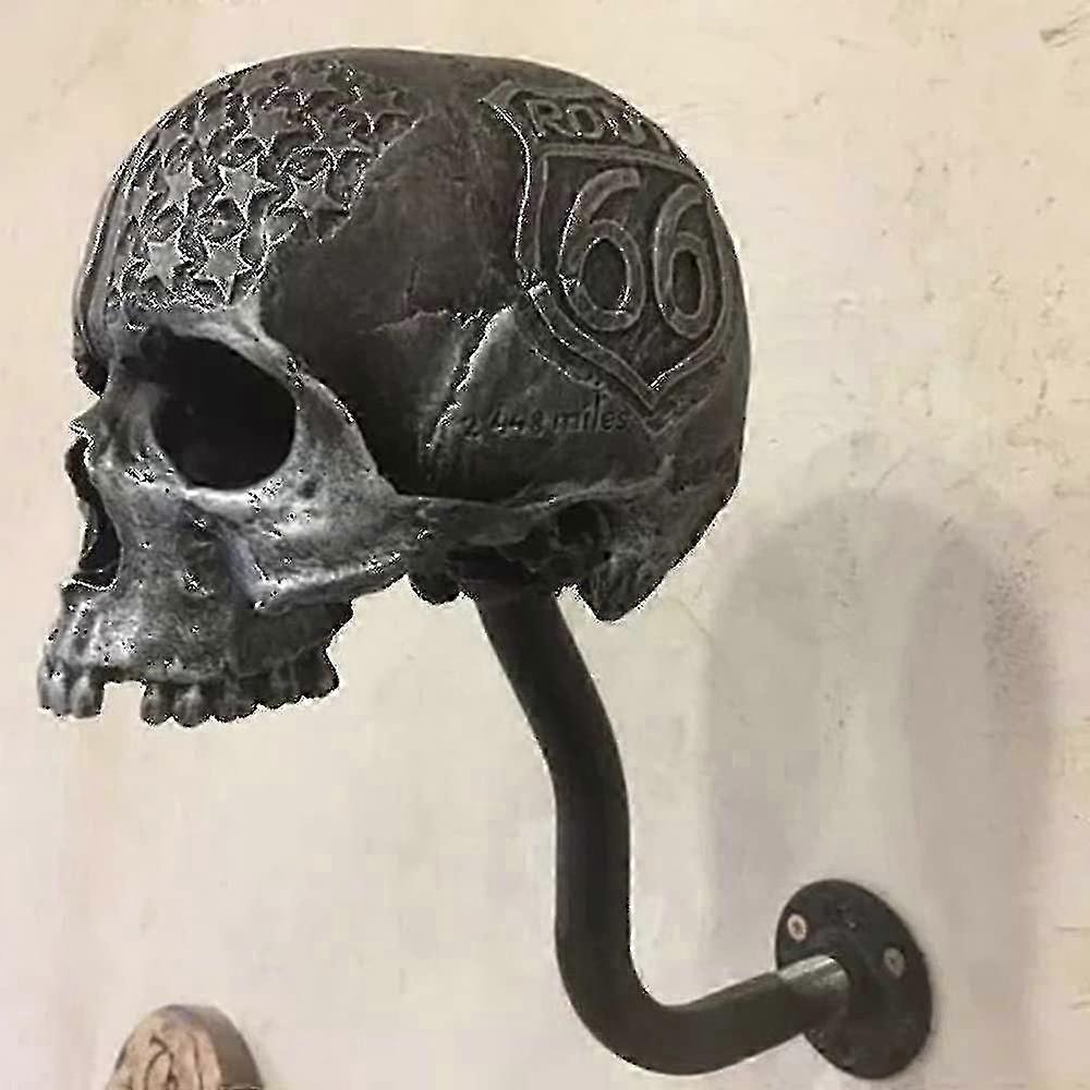 Motorcycle Skull Helmet Holder Wall Mount, Multi-uses Removable Skull ...