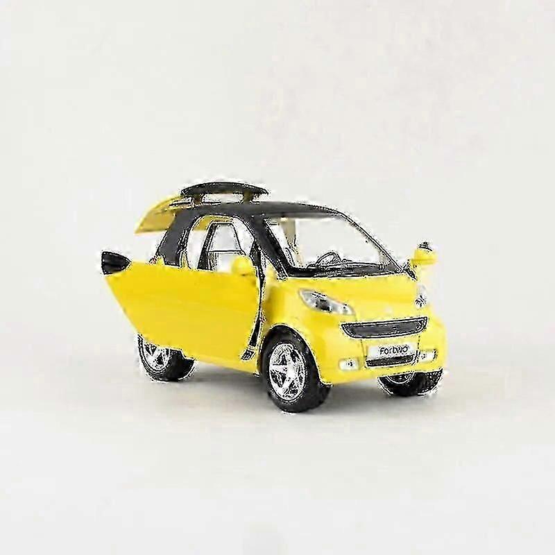 1:32 Scale Diecast Toy Model Smart Fortwo Car Pull Back Doors Openable ...