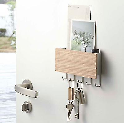 Wooden Key Rack Key Rail Key Board Key Box | Fruugo UK