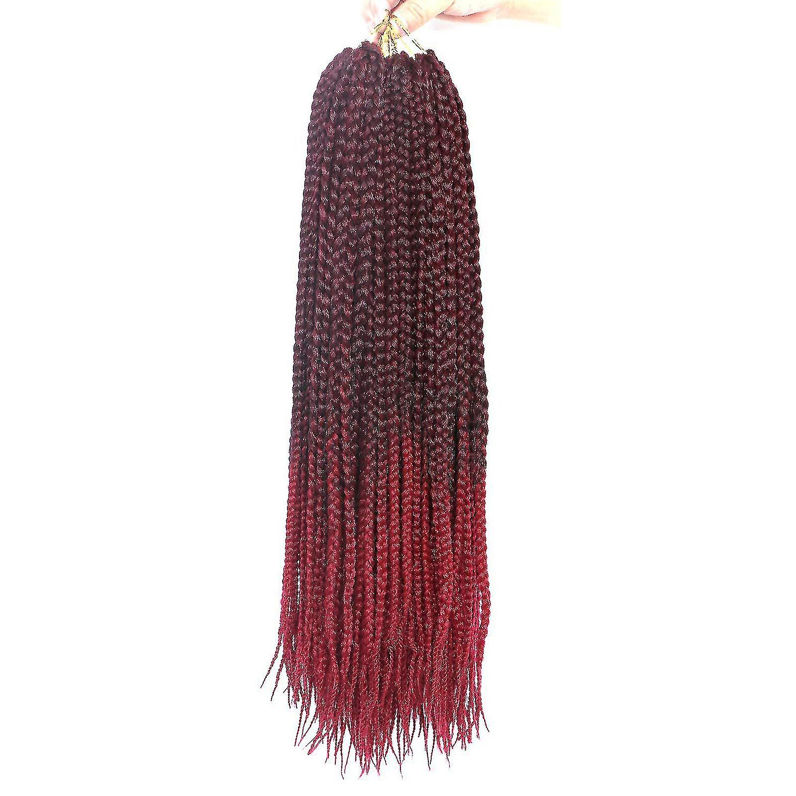 Durable Braided Dirty Braids Wig Afro Long Crochet Twist Braided Wigs ...